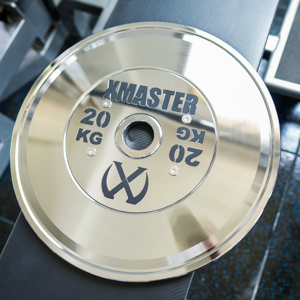 XMASTER Powerlifting Calibrated Steel Plate Pro-Chromed, IPF standard ...