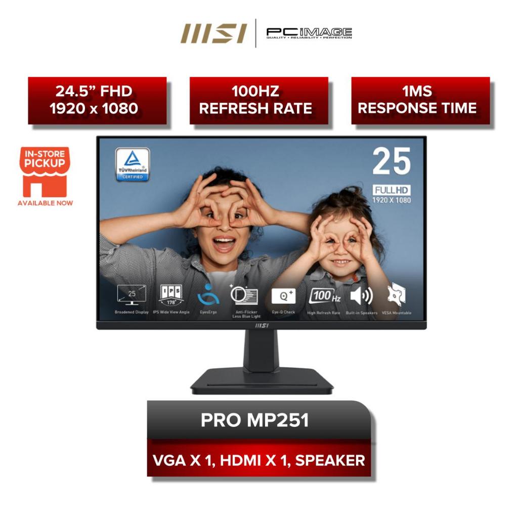 MSI PRO MP251 SERIES MONITOR (24.5") MP251 / MP251 E2 (120HZ) / MP251L ...