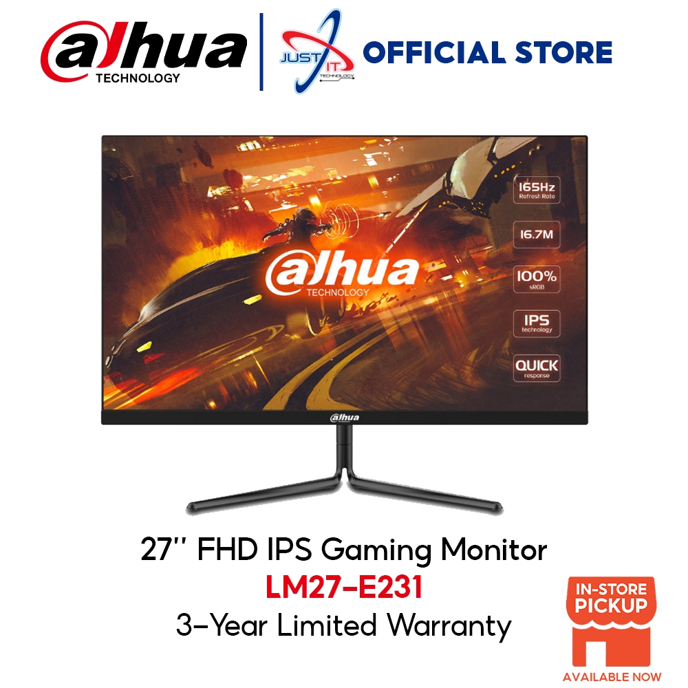 DAHUA LM27-E231 27’’ GAMING MONITOR ( 27" IPS FHD / 1ms / 165Hz / Adaptive sync / HD MI + DP ...