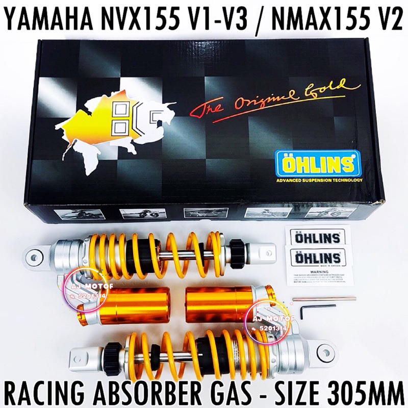YAMAHA NVX155 V1 V2 V3 / NMAX155 V2 V3 ABSORBER GAS TANK 305MM NVX NMAX ...