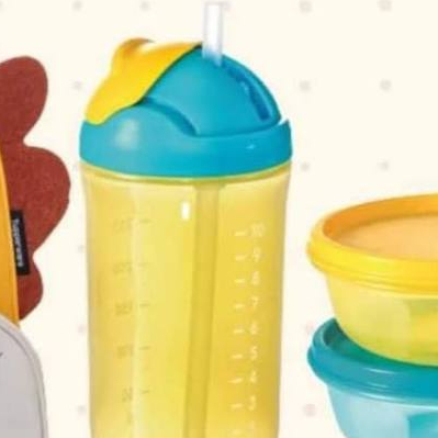 4 Jenis: Tupperware Giraffe / Rabbit / Koala Bear Twinkle Straw Tumbler ...