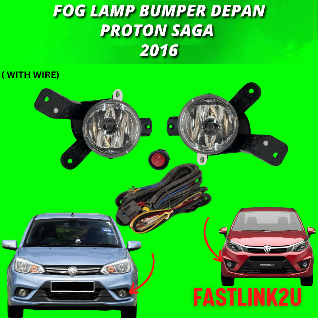 Proton Saga Vvt / Proton Persona Vvt 2016 -2018 Fog Lamp Bumper Depan ...
