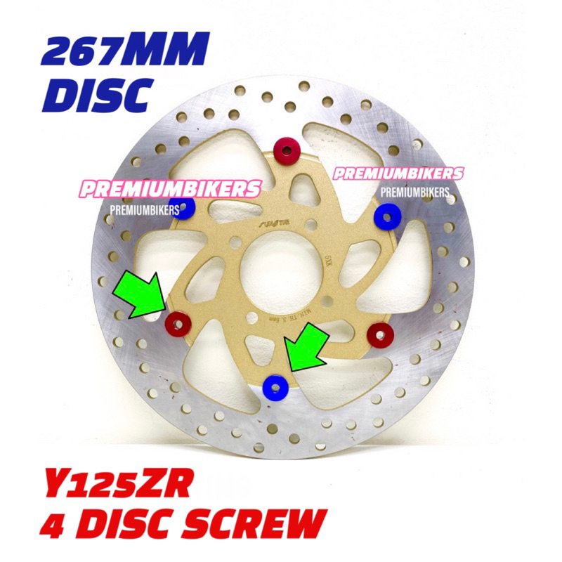 267MM Y125 125ZR Y125ZR LC135 5S SRL115 Y15ZR FRONT DISC BRAKE PLATE ...