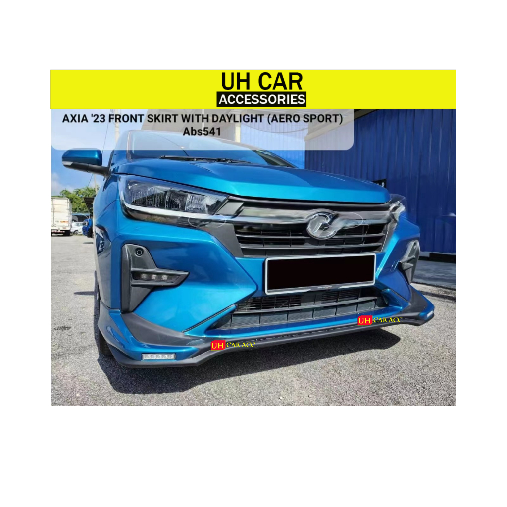PERODUA AXIA 2023 2024 ABS AERO SPORT BODYKIT SKIRT SKIRTING LED WITH ...