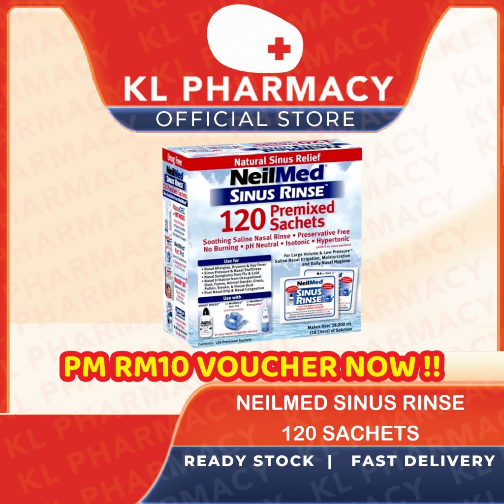 NEW STOCKk! Neilmed Sinus Rinse Premixed Sachets (120's) | Shopee Malaysia