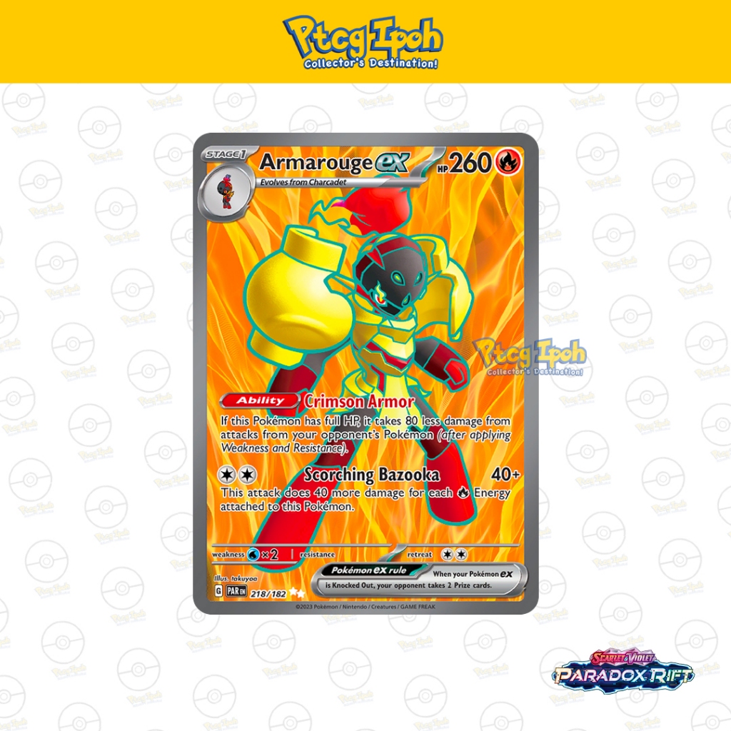 [Pokémon TCG] Paradox Rift: Armarouge ex - 218/182 - Full Art Secret ...