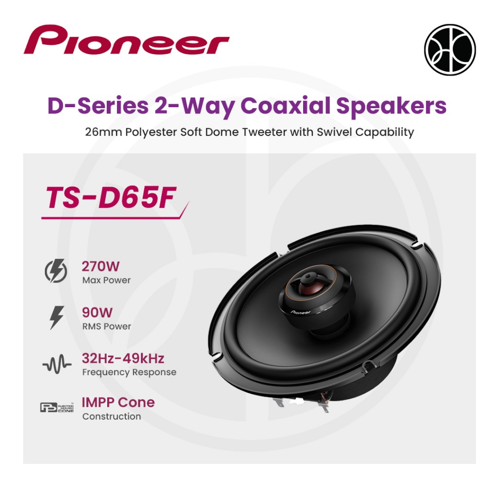 Pioneer TS-D65F 16.5cm 2-Way Coaxial Speakers | Shopee Malaysia