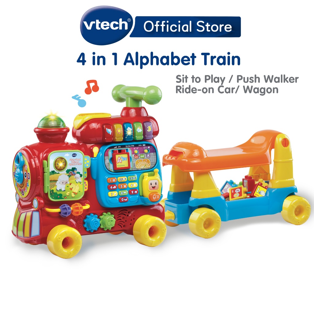 VTech 4 in 1 Ultimate Alphabet Train Ride-on Toys Learning kids toy 1 2 3 years Boys Girls ...