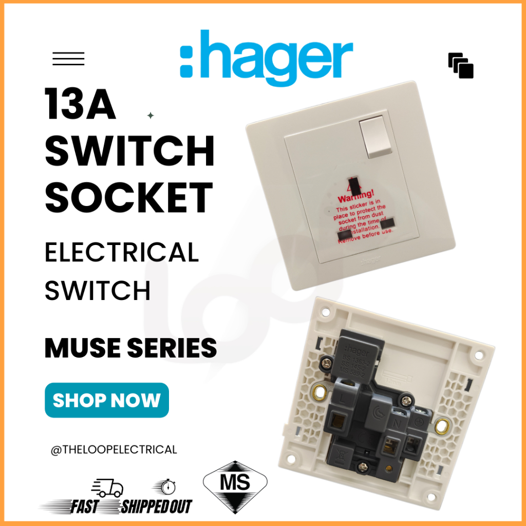 [READY STOCK] HAGER MUSE SERIES SWITCHES WITH SIRIM / HAGER SUIS ...