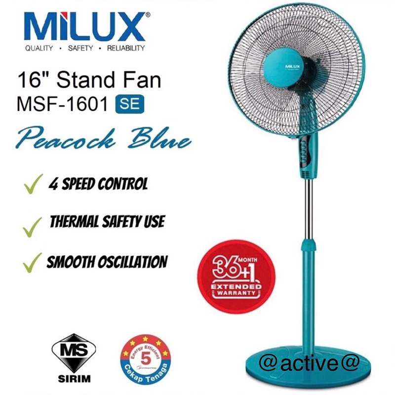 (Ready Stock ) Milux 16” Stand Fan MSF-1601 SE | Shopee Malaysia