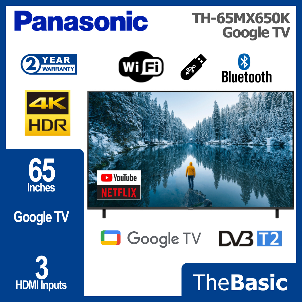 [FREE EXTRA PACKING] PANASONIC/TOSHIBA 65" 4K UHD HDR LED Google TV ...