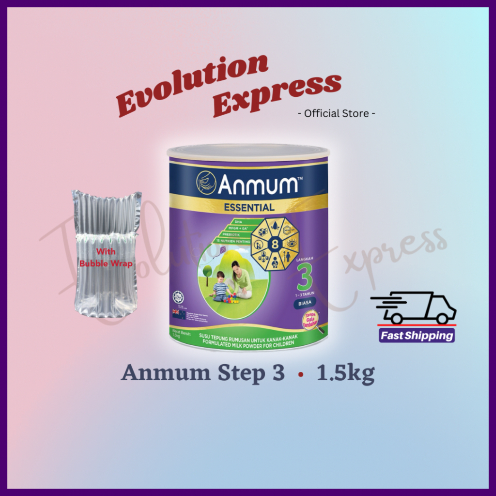 ANMUM Essential Step 3 Plain Milk Formula 1.5kg - Exp 08/2026 | Shopee ...