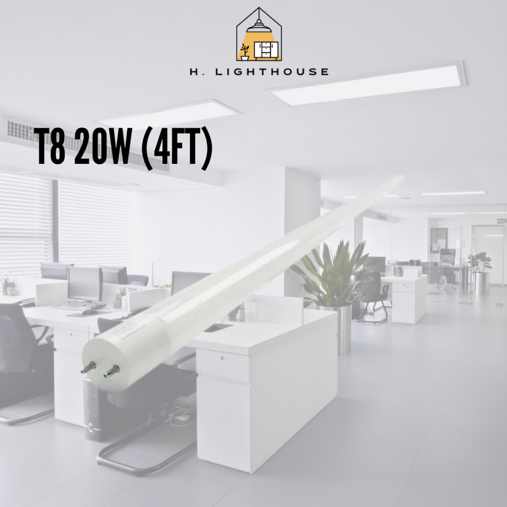 Lampu Panjang Siling Kalimantan LED T8 Linear Light 4FT Casing Tube ...