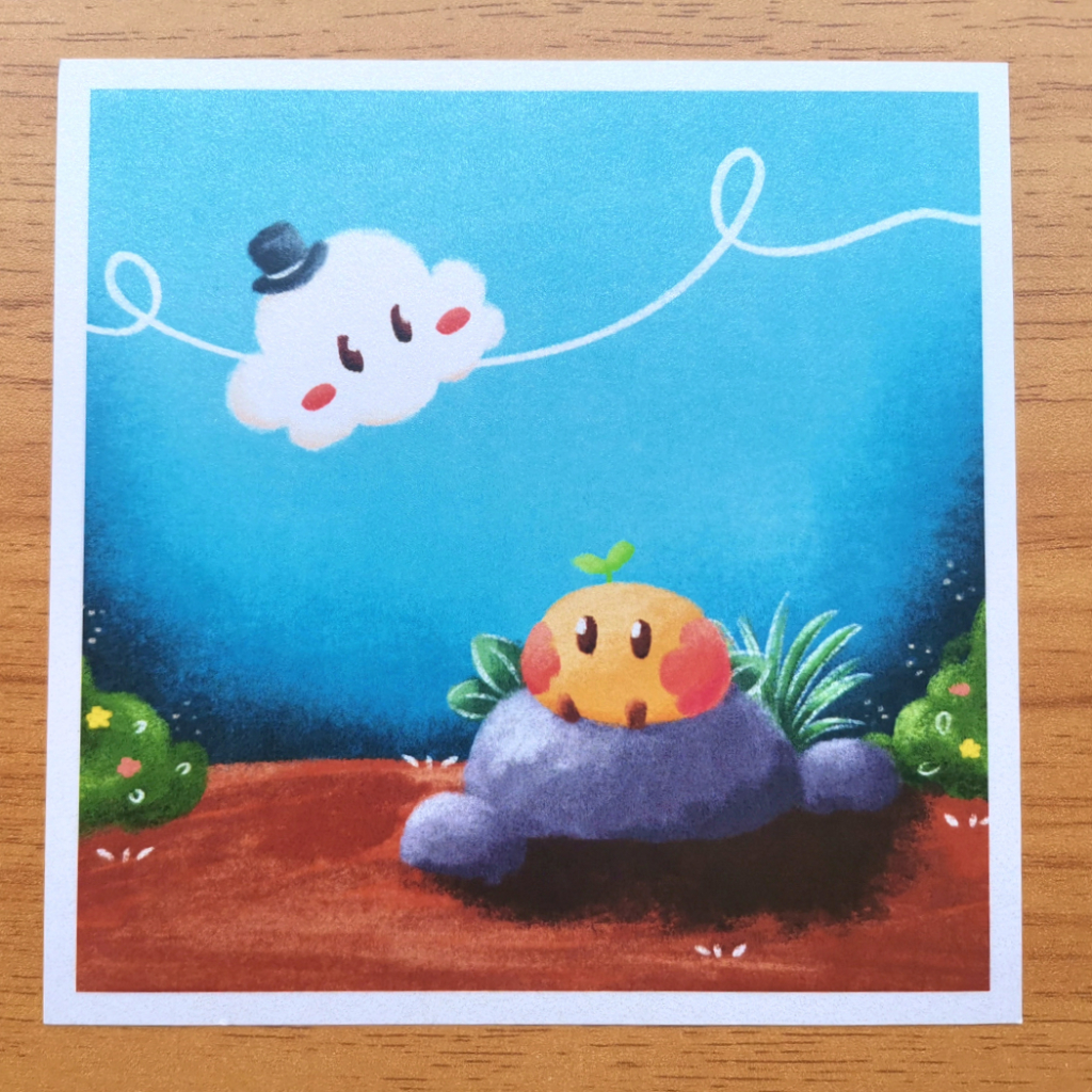 The Day I Met You · Little Blush & Mr Cloud Series · Original Art · Square Art Print | Shopee ...