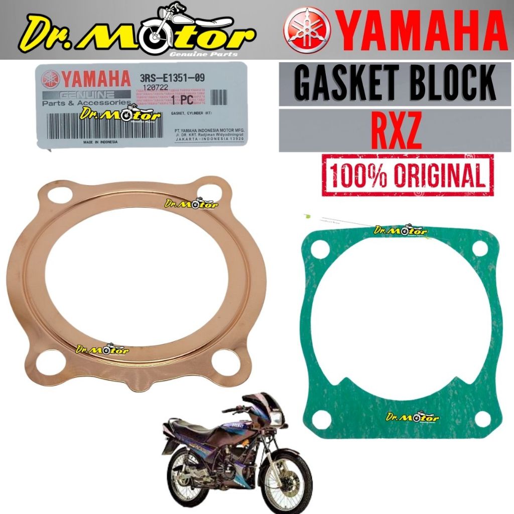 RXZ Head Gasket Cylinder Block Blok Copper Gaskit Tembaga 3RS-E1351-00 ...