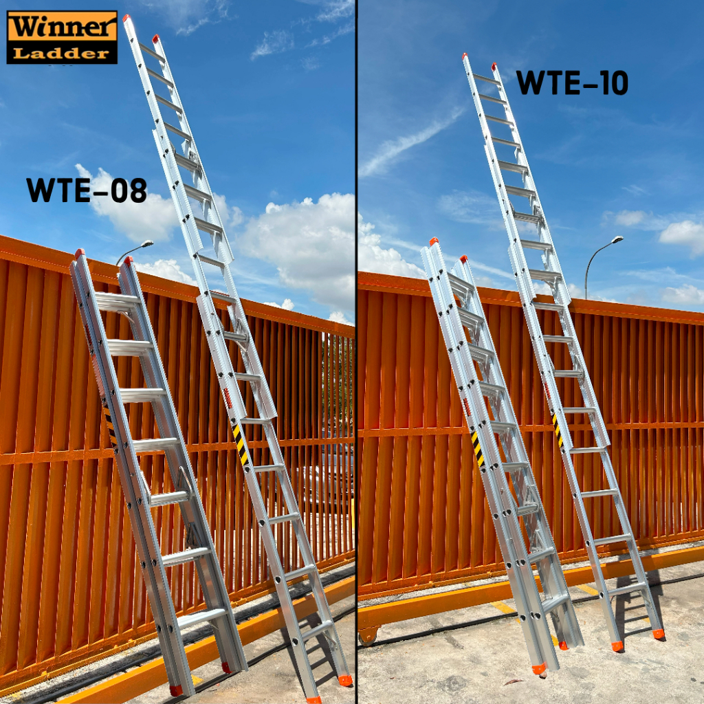 Winner Ladder Heavy Duty Aluminium Ladder (Single Pole/ Double /Triple ...