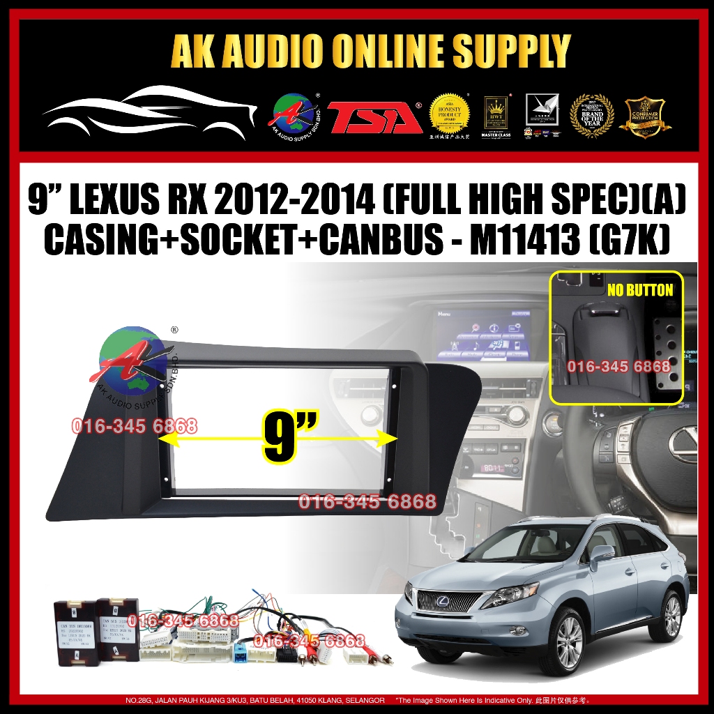 Lexus RX 2009 - 2011 ( Full High Spec With 2pc Canbus G7L ) Android ...