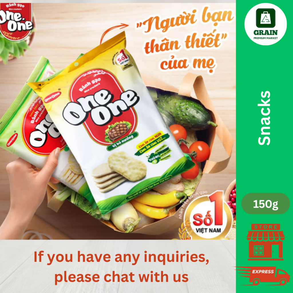 One One Rice Cracker 150G - Banh Gao One One 150g | Shopee Malaysia