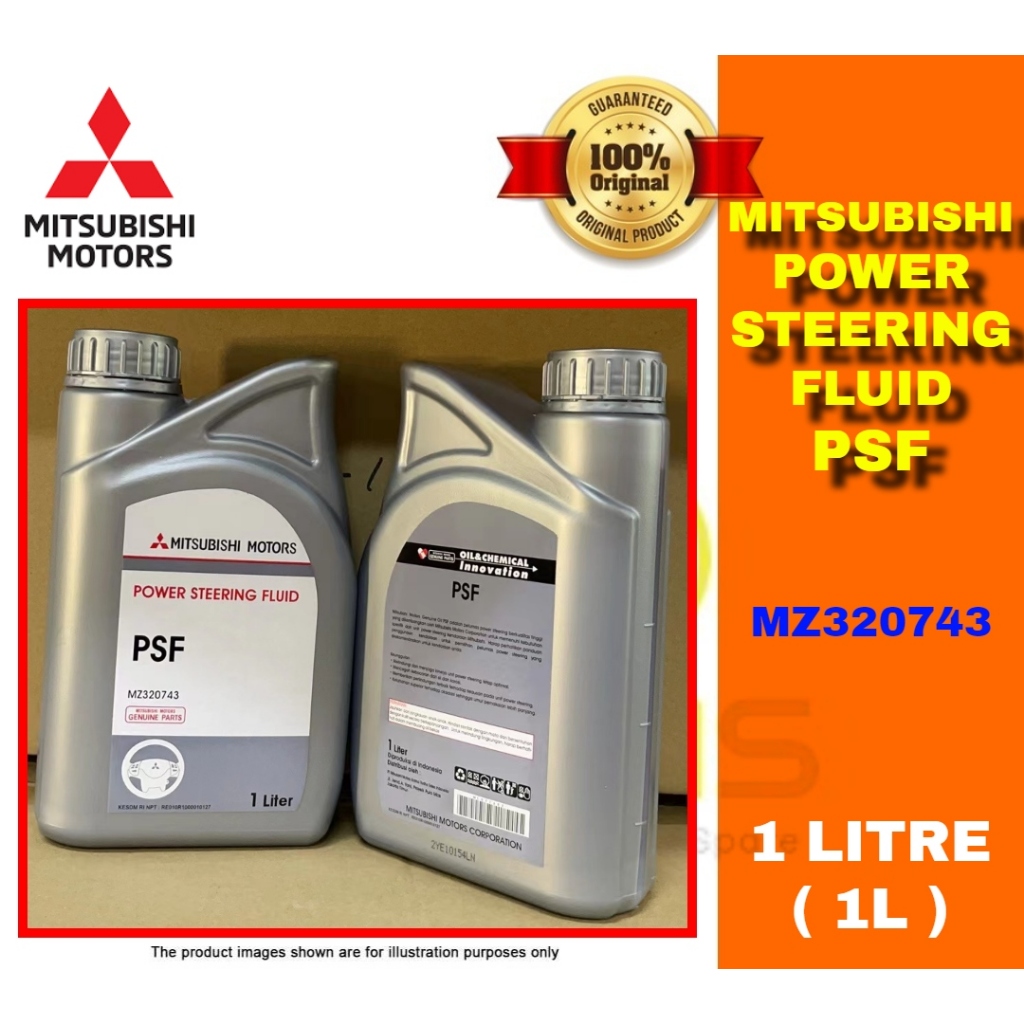 ORIGINAL MITSUBISHI GENIUNE POWER STEERING 1L (PSF) FLUID 1LITER 100 ...