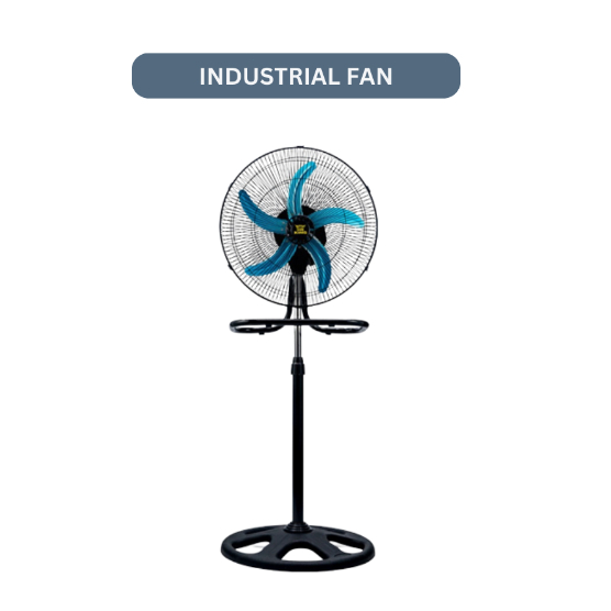 Kipas berdiri one year warranty industrial Fan 18 inch 5 Blades Strong Industrial Multipurpose ...