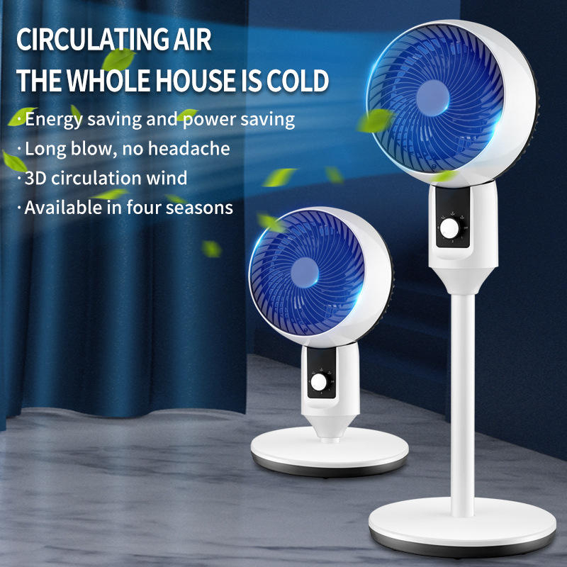 Air Circulation Electric Fan Stand Fan Adjustable Floor Fan 3 Speeds 6 ...