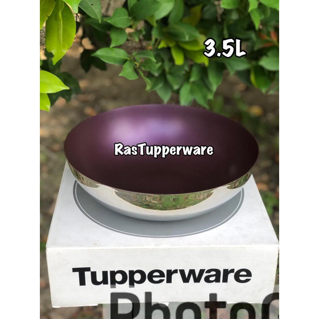 TUPPERWARE ALLEGRA STAINLESS STELL BOWL 3.5L(LEVEL INDONESIA) | Shopee ...