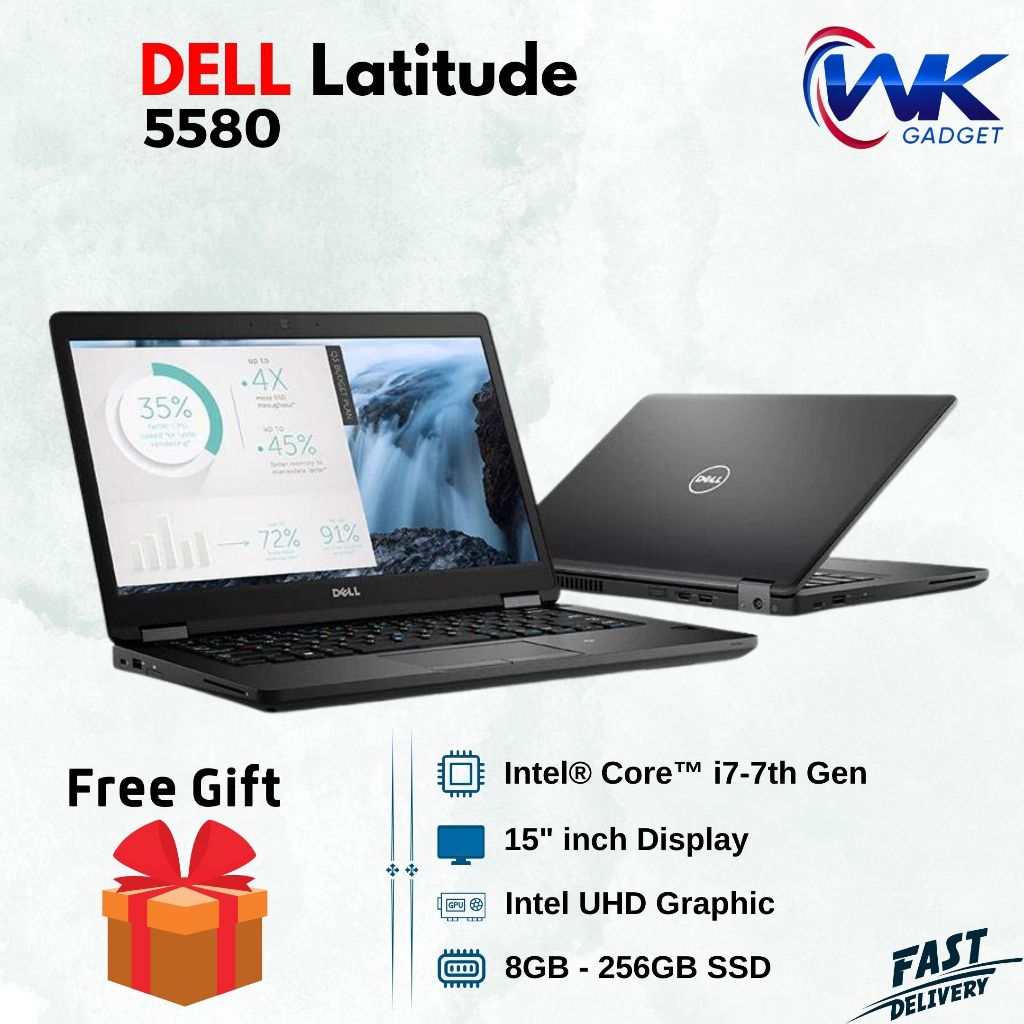 Dell Latitude 5580 15 Business Laptop Notebook PC (Intel Core i7-7th ...