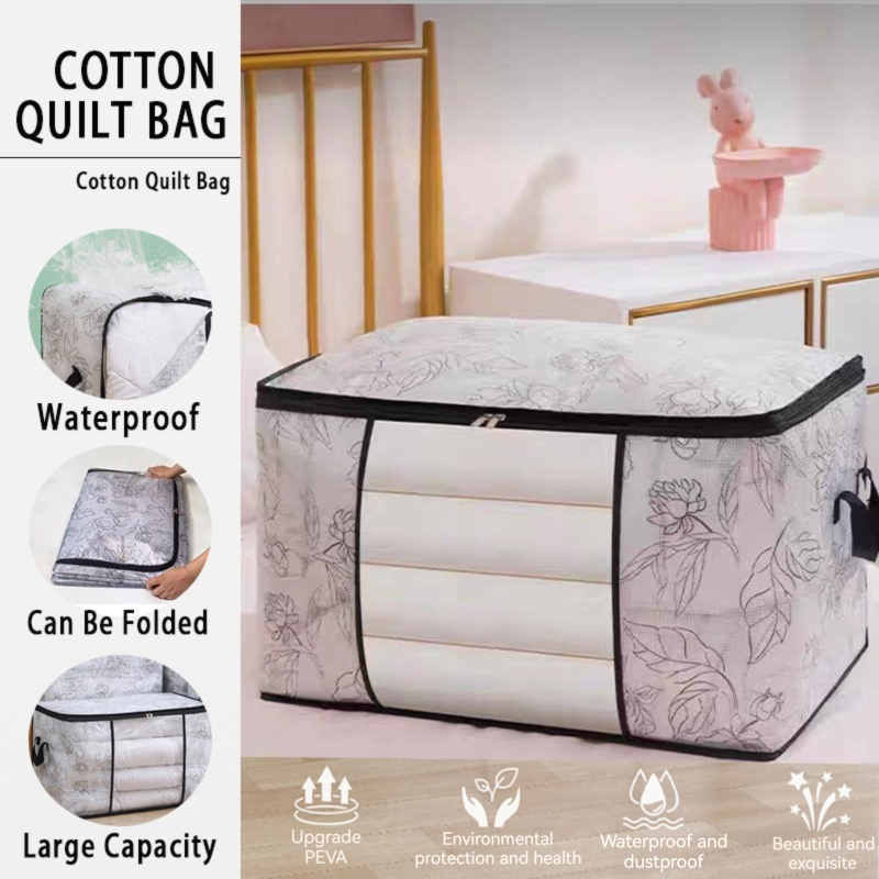 Clothes Storage Bag With Zipper Beg Toto Comforter Bag Blanket Storage ...