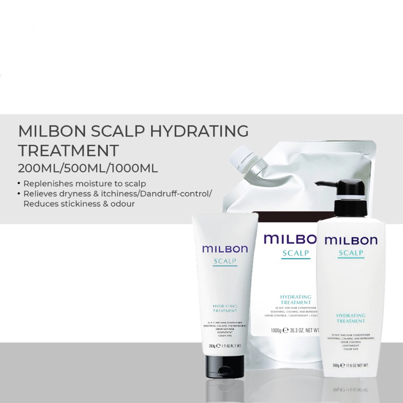 Milbon Scalp Hydrating Treatment 1000ml Refill Pack | Shopee Malaysia