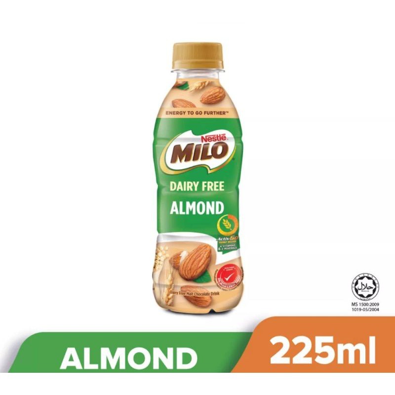 MILO Dairy Free Almond PET Plant Based (225ml) - EXP: 07/2024 | Shopee ...