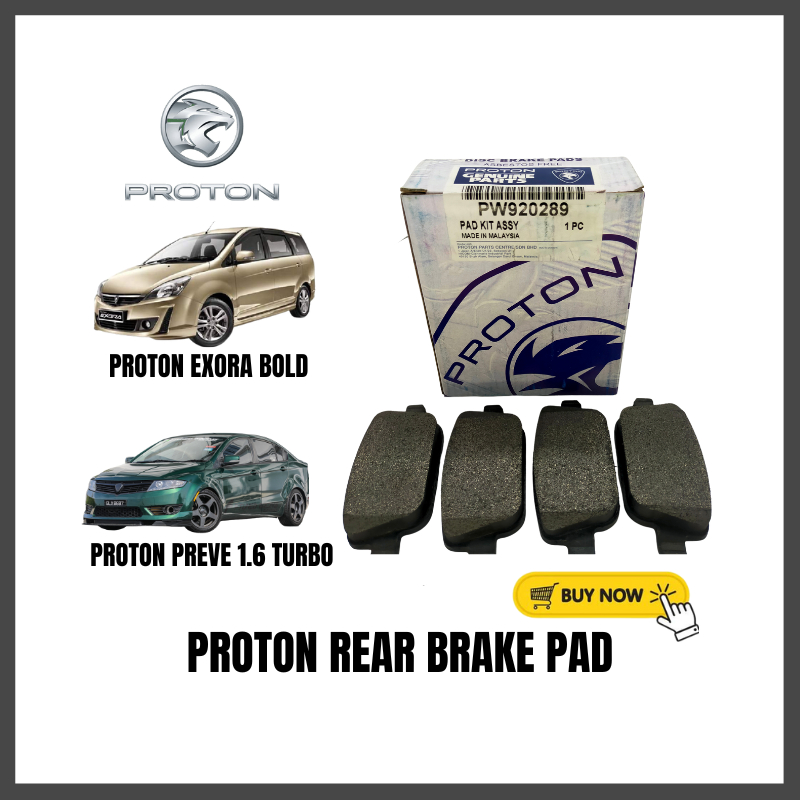 Proton Rear Brake Pad Proton Exora Bold Preve 1.6 Turbo Belakang Pedal ...