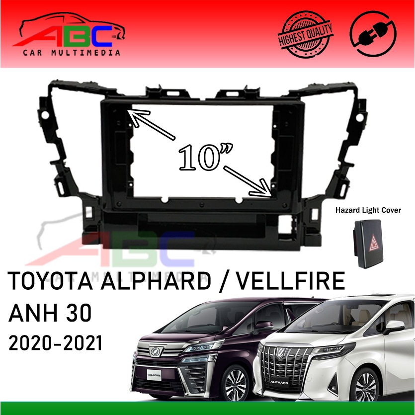 Android Player Casing 10 inch For Toyota Alphard Vellfire 2020 2021 ...