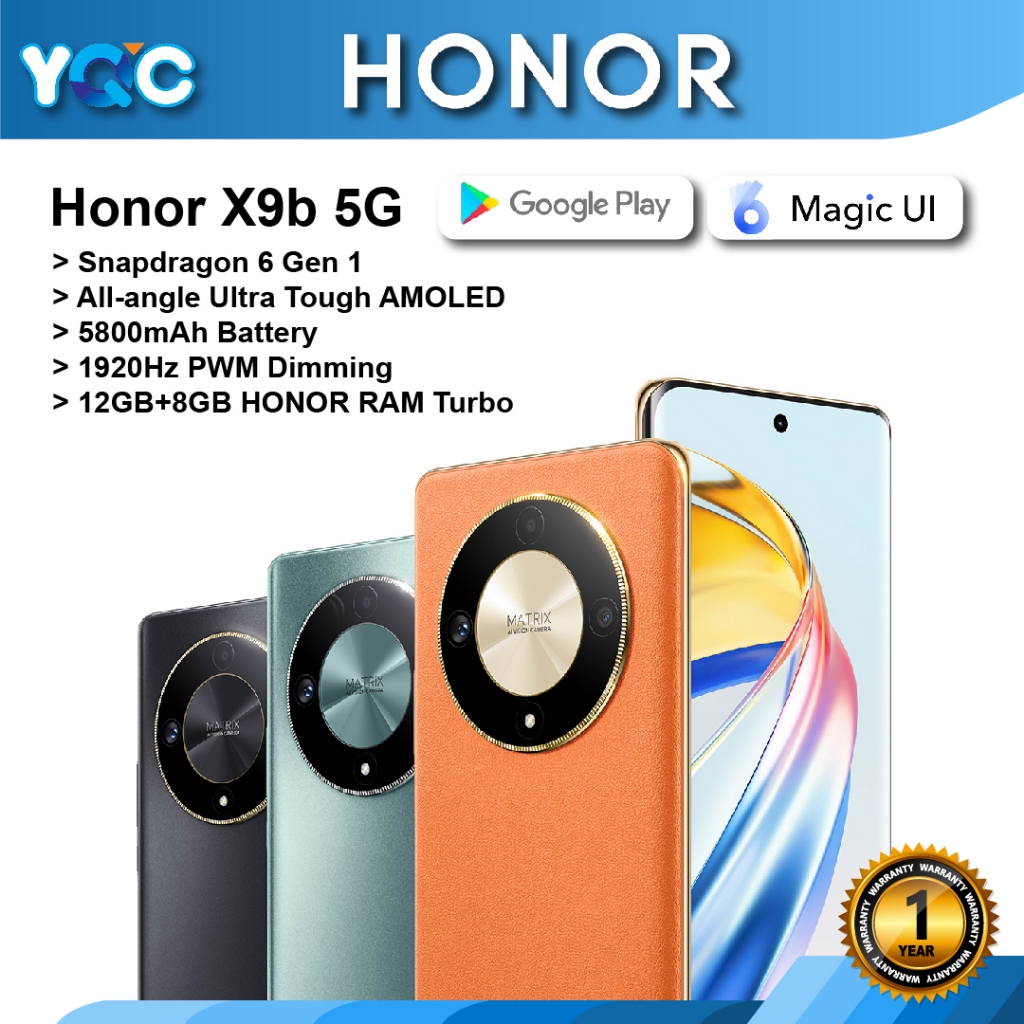 (NEW)Honor X9b 5G | 6.78'' All-angle Ultra Tough | 120Hz | 1920Hz PWM ...