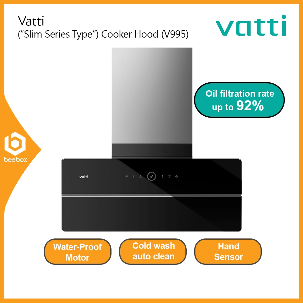 Vatti [Slim Series Type] Cooker Hood 2050M3/H V995 Auto Clean - V995 ...