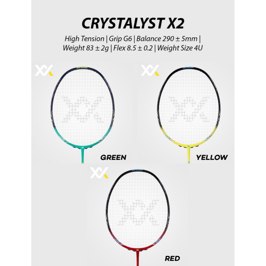 MAXX BADMINTON RACKET > CRYSTALYST X2