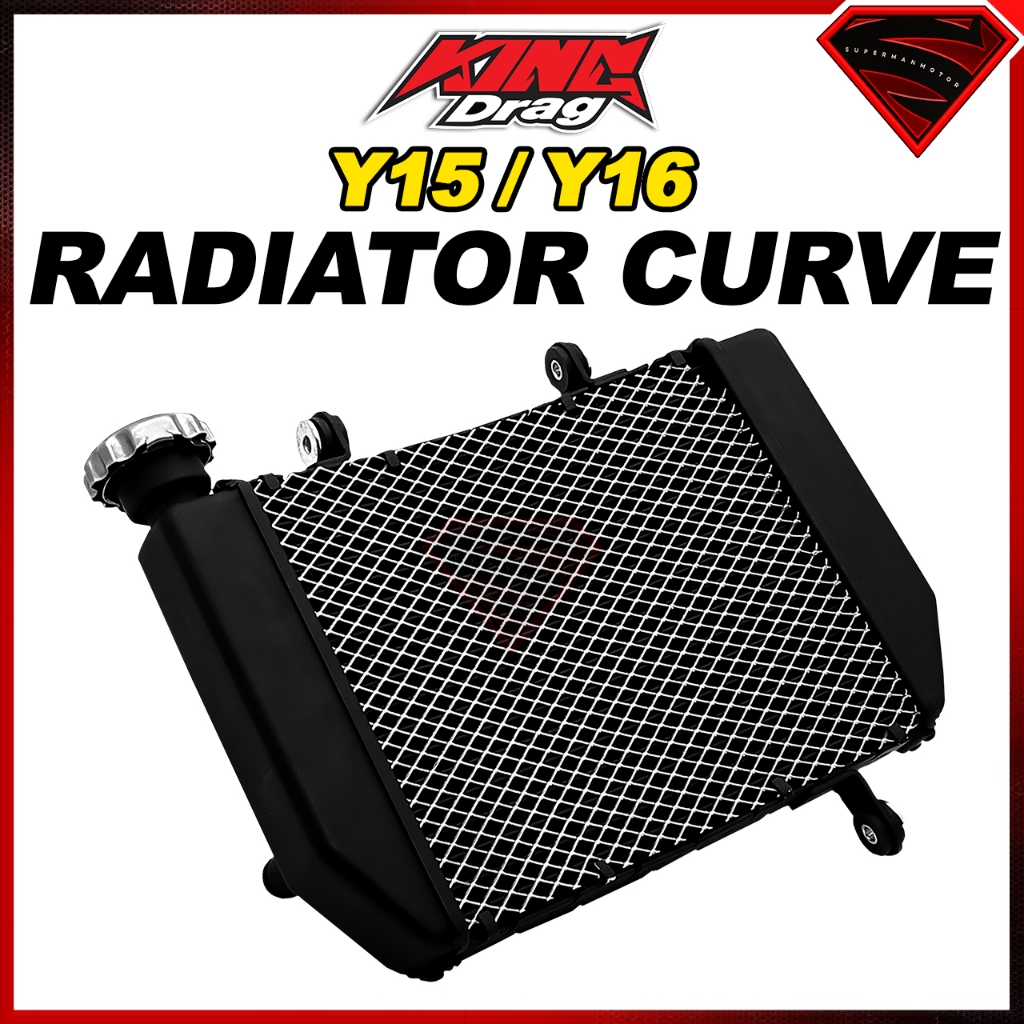RADIATOR RACING CURVE BIG KING DRAG YAMAHA Y15 Y16 LC 135 Y15ZR Y16ZR ...