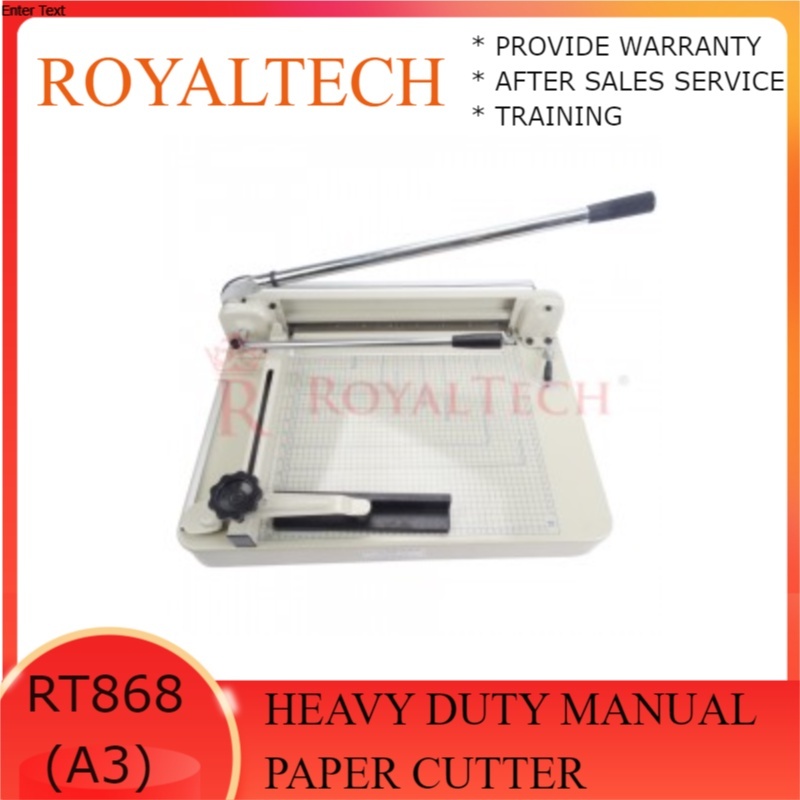 ROYALTECH Heavy Duty Manual Paper Cutter - RT868 (A3) | Shopee Malaysia