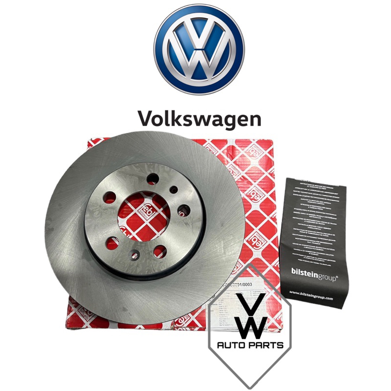 ( 100% FEBI GERMANY ) GENUINE FRONT BRAKE DISC ROTOR FOR VW VOLKSWAGEN ...