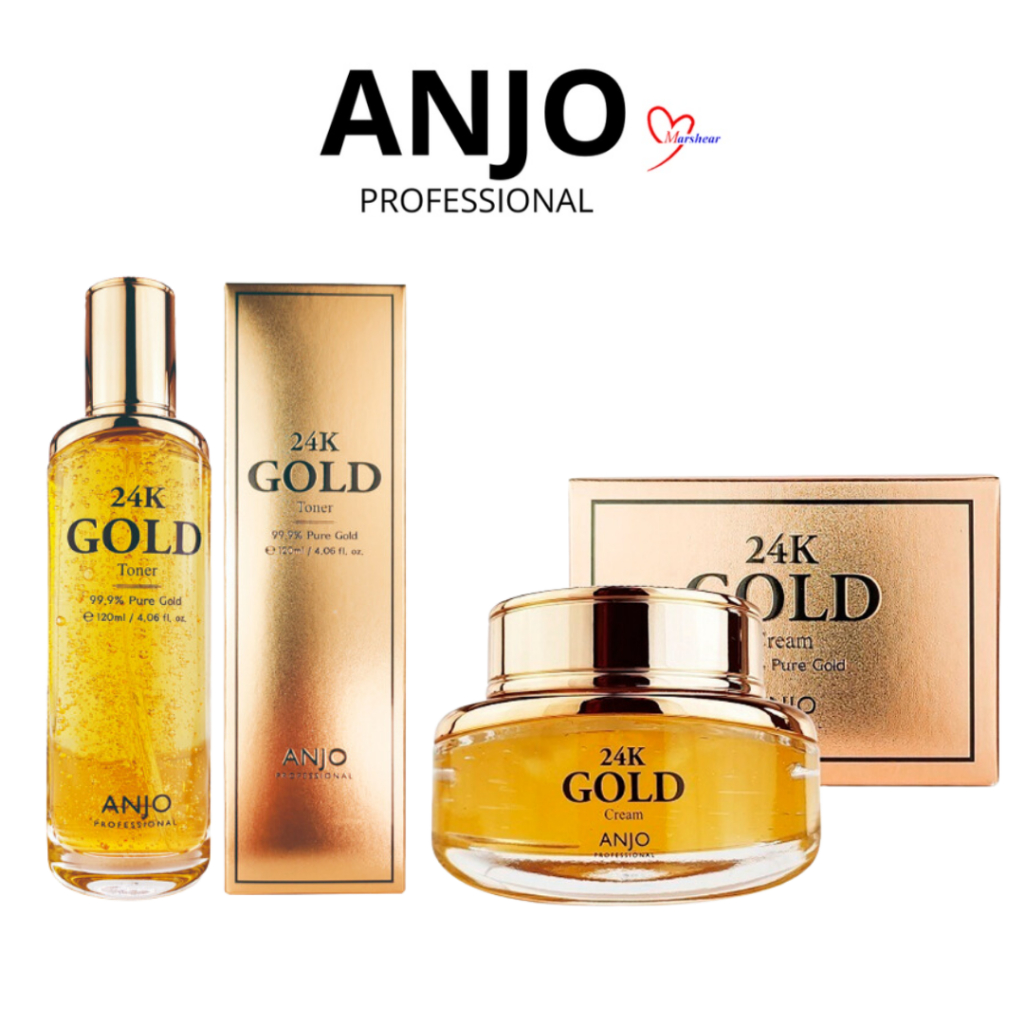 Anjo Professional 24K Gold Toner 120ml / Cream 50g | Shopee Malaysia