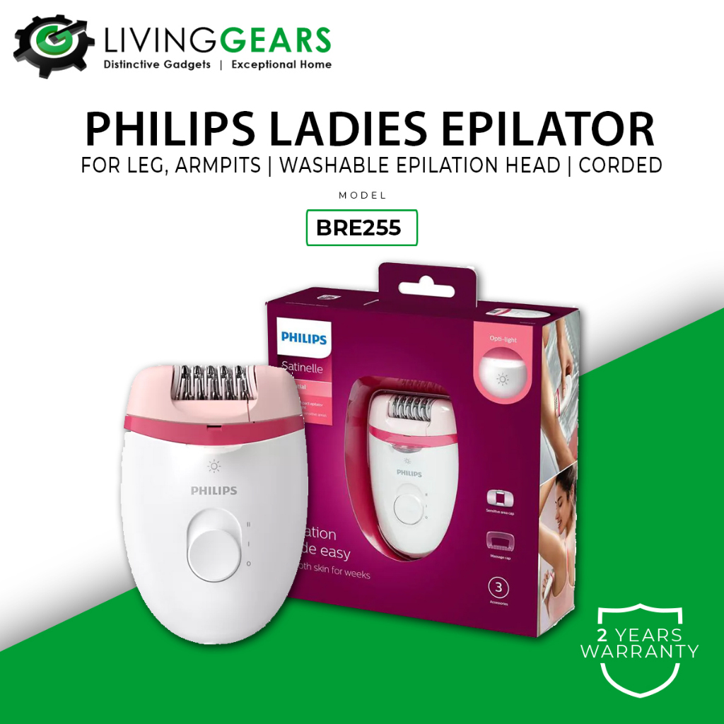 PHILIPS Satinelle Essential Corded Compact Women Epilator (BRE228 ...