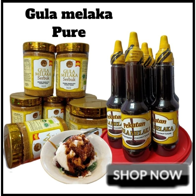Gula melaka pure Asli Serbuk gula melaka pekatan gula melaka | Shopee ...