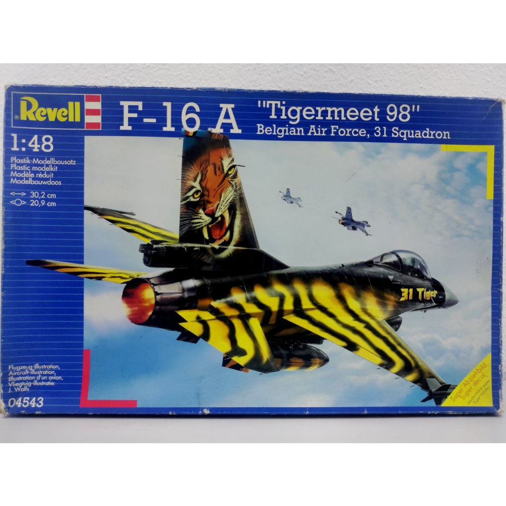 Revell 04543 F-16A "Tigermeet 98" 1/48 ( Rare kit box slightly dented ...