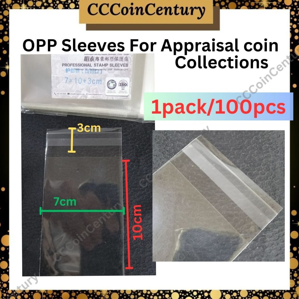 【READY STOCK KL】OPP Sleeves Protection For Appraisal Coin Collections ...