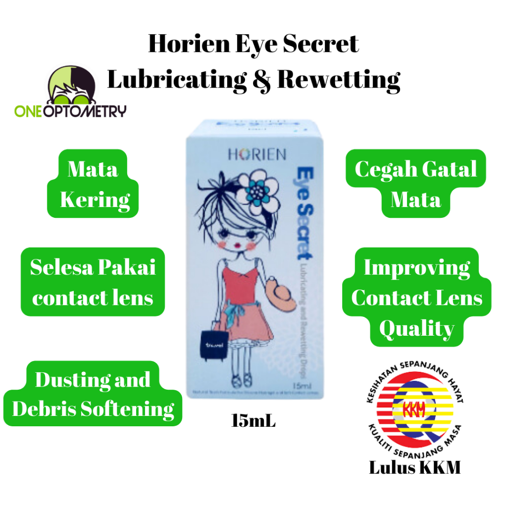 Horien Eye Secret Lubricating And Rewetting Drops Eye Drops For Contact ...