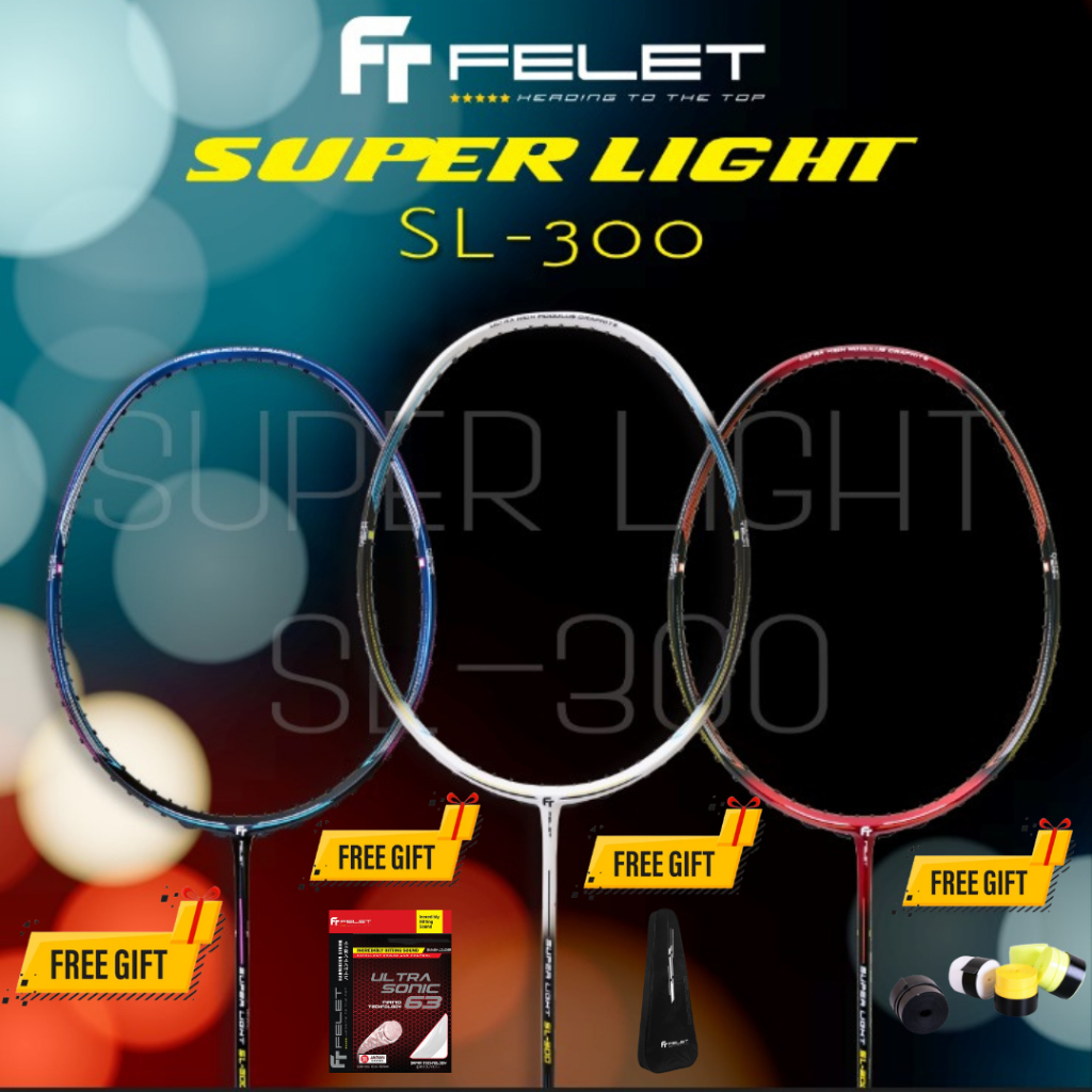 Felet Super Light SL-300 Attack & Control Badminton Racket [Free String ...