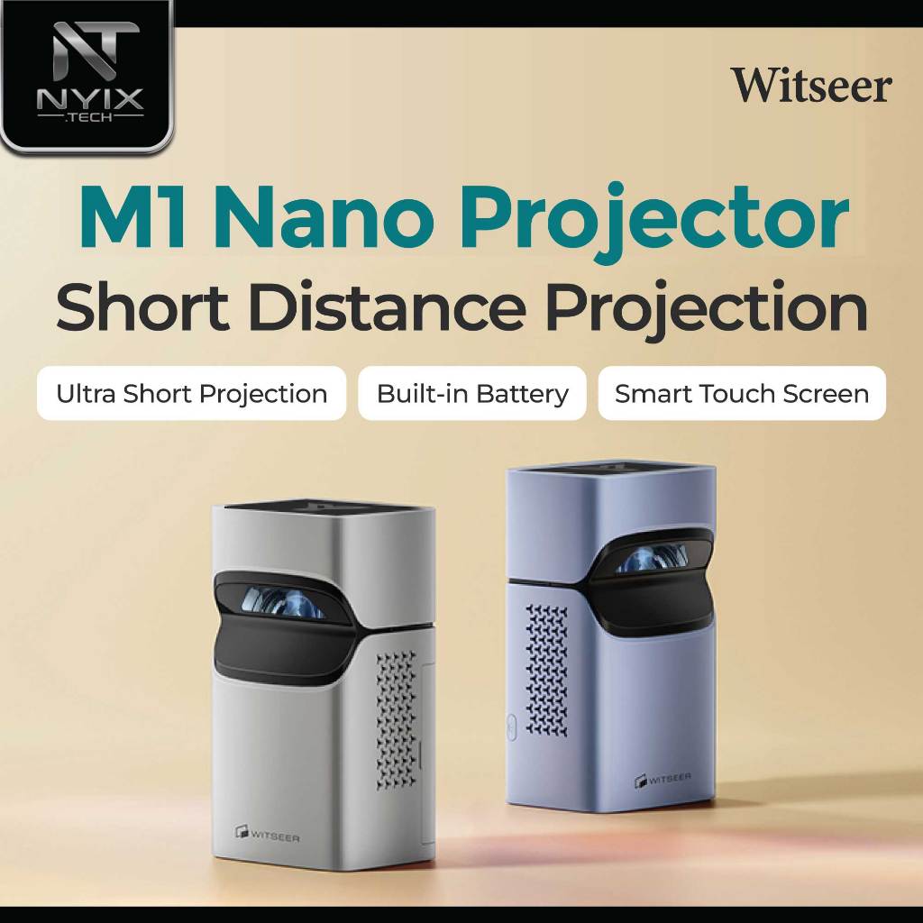 Witseer M1Nano Wireless Projector Touch Screen Mini Portable Small Wifi ...