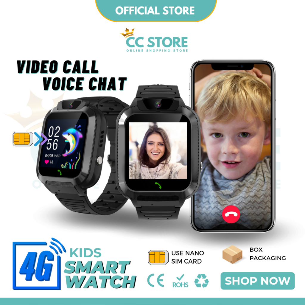 4G Kids Smart Watch Budak Jam Pintar Direct Video Call Voice Message ...