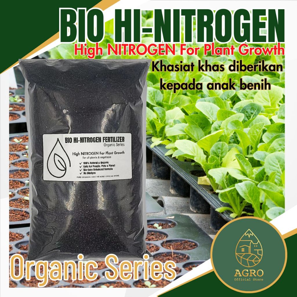 Agro Organic Bio Hi-Nitrogen Fertilizer Organic Baja Baja Nitrogen Baja ...