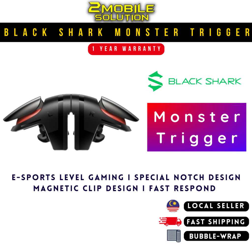 BLACK SHARK Monster Gaming Trigger [Magnetic Clip I E-sports Level I ...