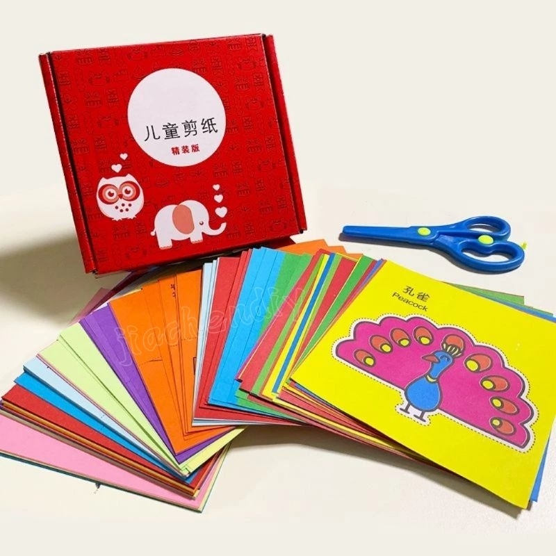 Kid Origami Paper Set Kertas Potong Kraf Tangan Kanak-Kanak/Papercut ...
